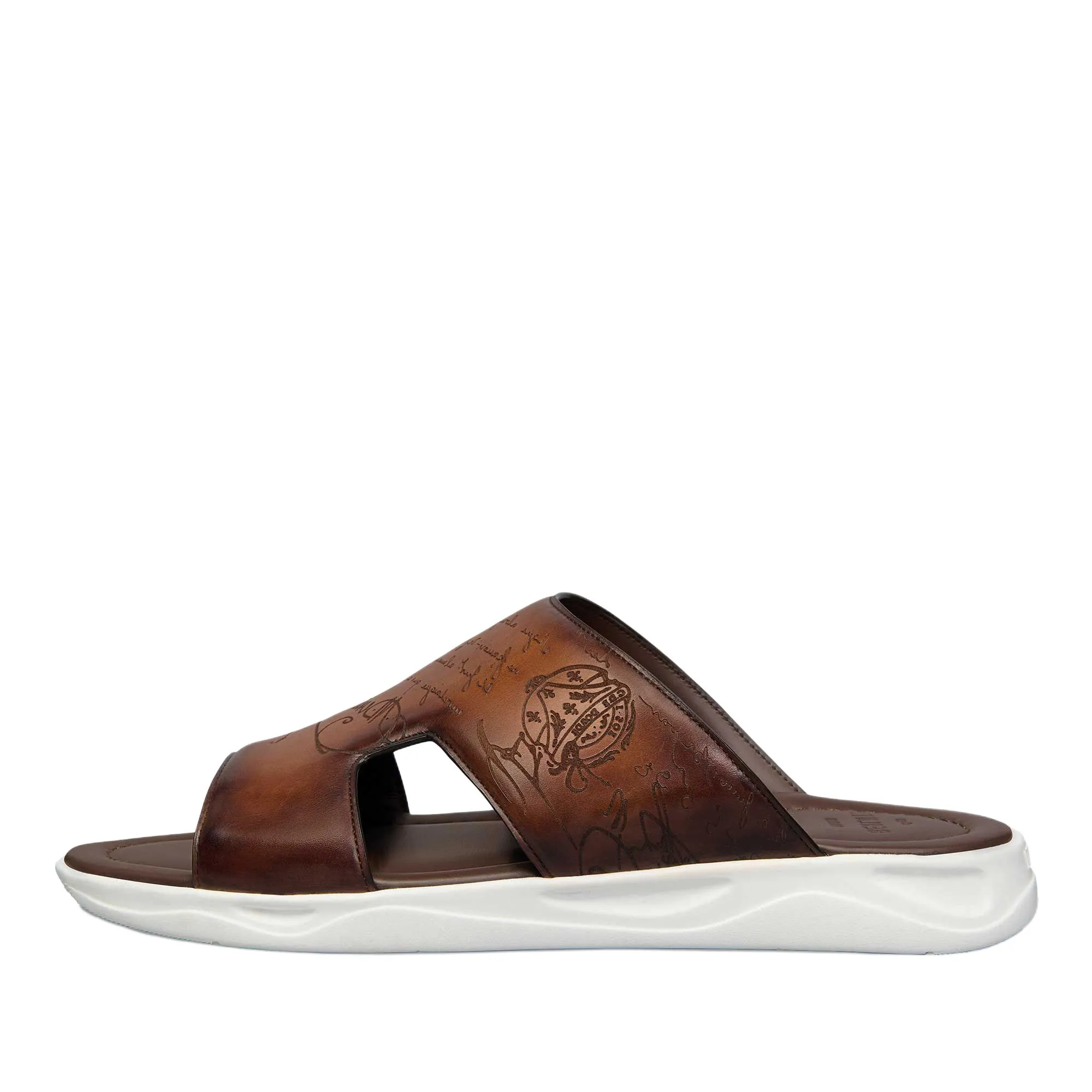 BERLUTI Shadow Slide Slippers Men Brown - POIZON