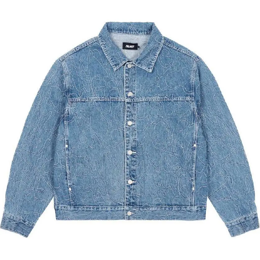 PALACE Splat Denim Jacket 'Stone Wash' S