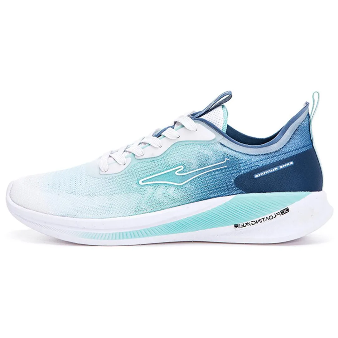 Erke Running Shoes Men Low-Top Pure White/Smoke Blue - POIZON