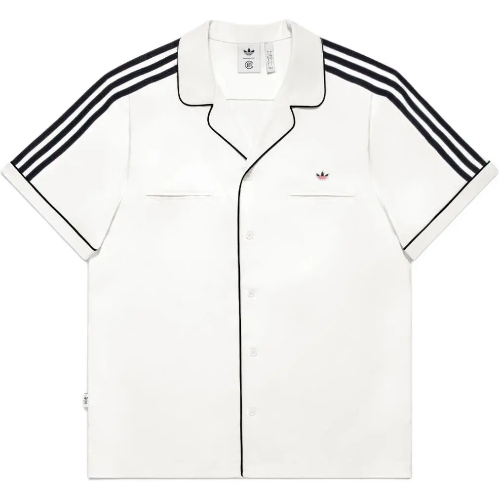 Adidas Originals X CLOT Co-brand Shirts Unisex Bright White - POIZON