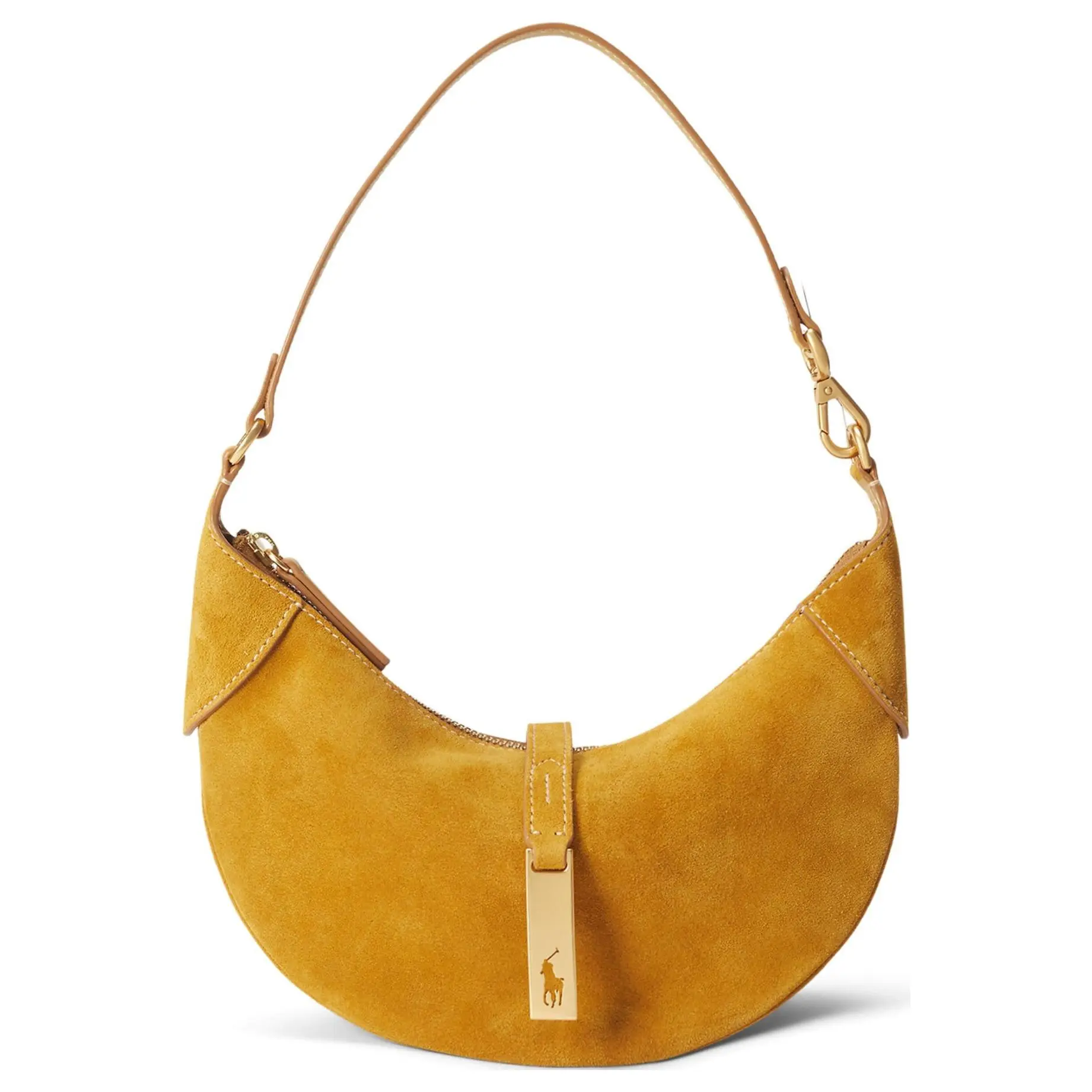 Polo Ralph Lauren Mini Polo ID Suede Shoulder Bag - POIZON