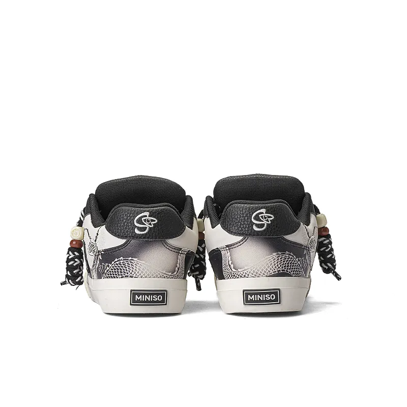 MINISO Dream M Series Skateboard Shoes Unisex Low-Top Classic Black ...