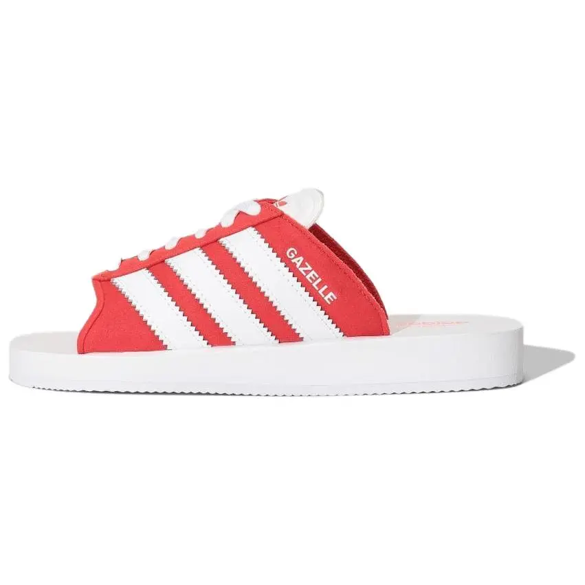 Adidas Gazelle Beach Slides 'Red' - POIZON