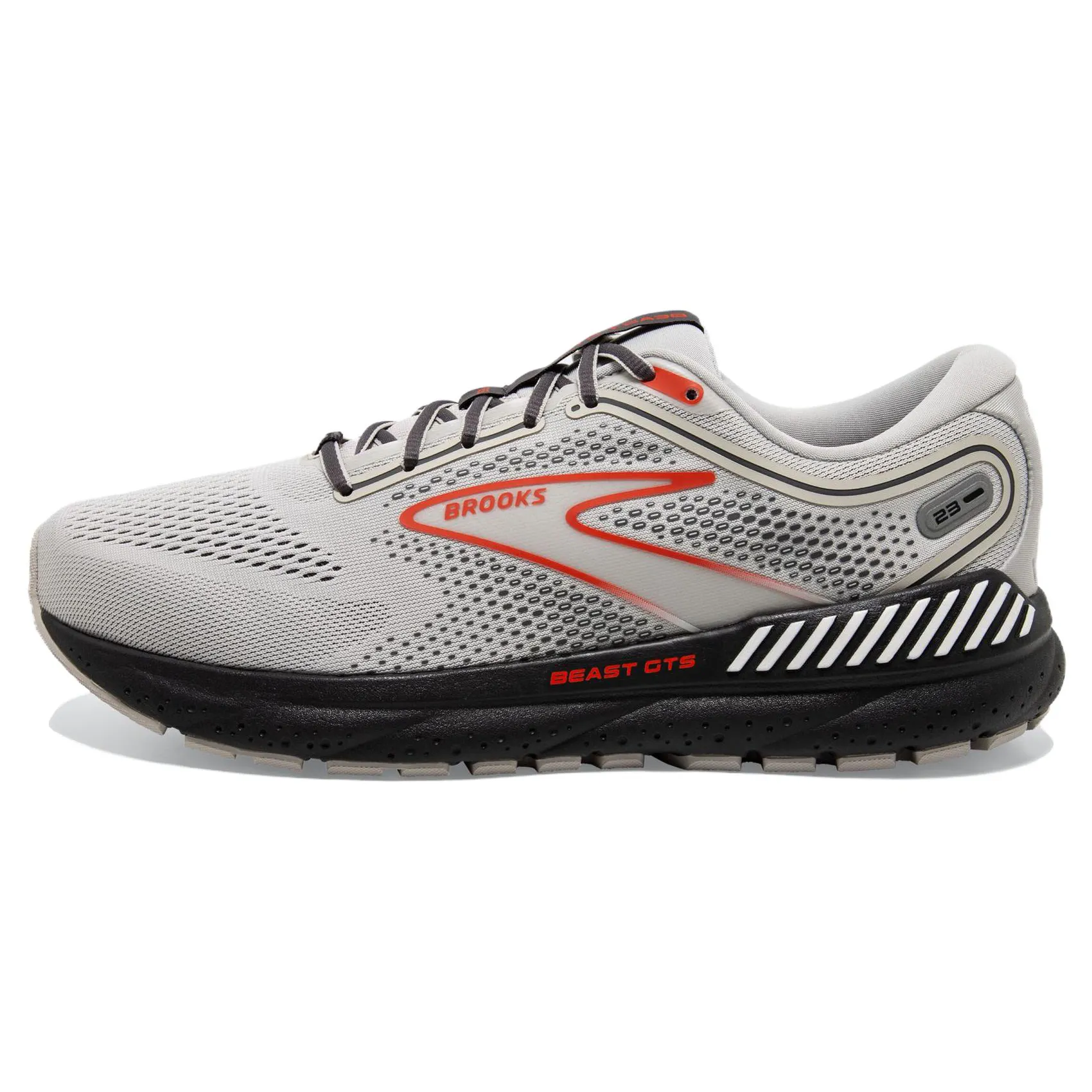 Brooks Beast GTS 23 'Grey Scarlet' - POIZON
