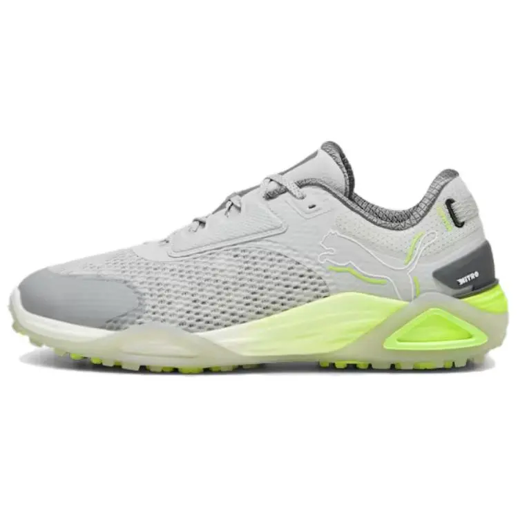 PUMA Shadowcat Nitro Golf Shoes Men Low-Top White/Green - POIZON