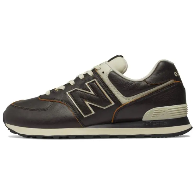 New Balance 574 Black Leather - POIZON