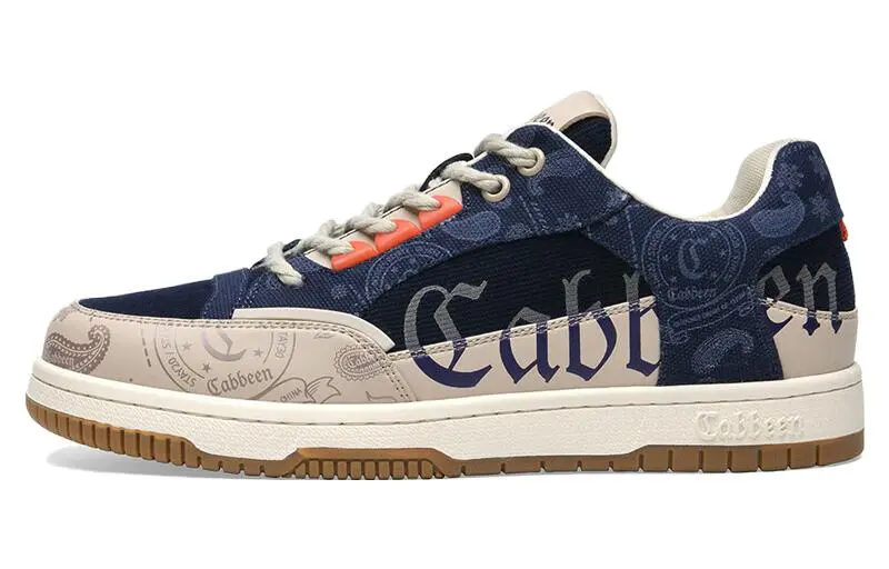 Cabbeen Patchwork Print Skateboarding Shoes Men - POIZON