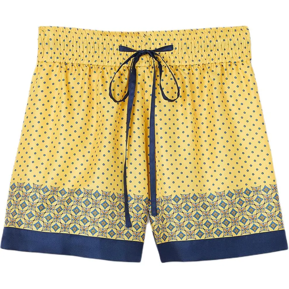 Sandro Polka-dot Contrast-border Shorts - POIZON