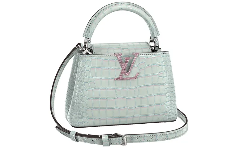 LOUIS VUITTON Capucines Crocodile Leather Shoulder Bag Crossbody Bag ...