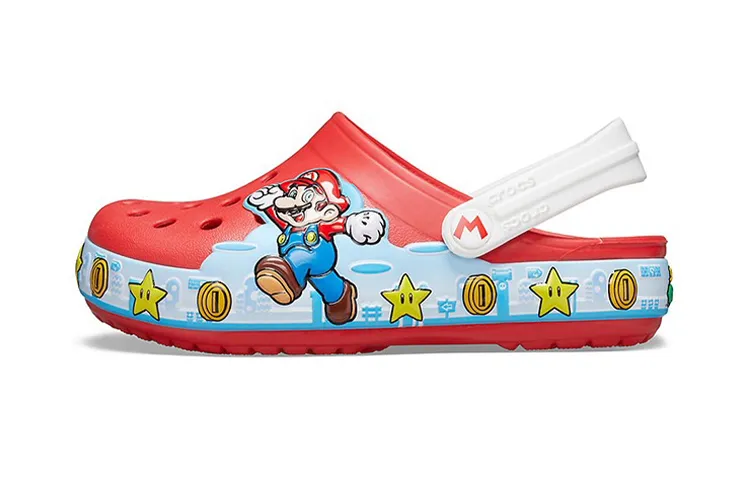 Crocs Nintendo X Classic Lights Clog Kids 'Fun Lab - Super Mario' - POIZON