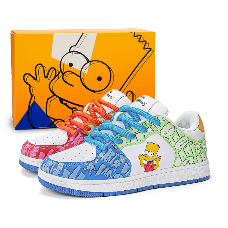 The Simpsons Casual Shoes Unisex Low-Top Sugar Bean And Mandarin Duck ...