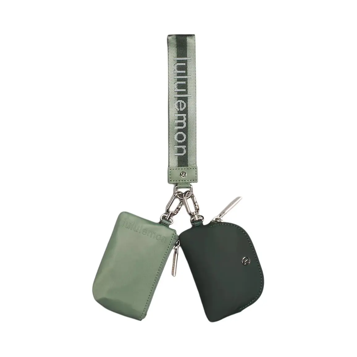 Lululemon Coin Purses Traditional Green With Gray Eucalyptus Tree Color ...