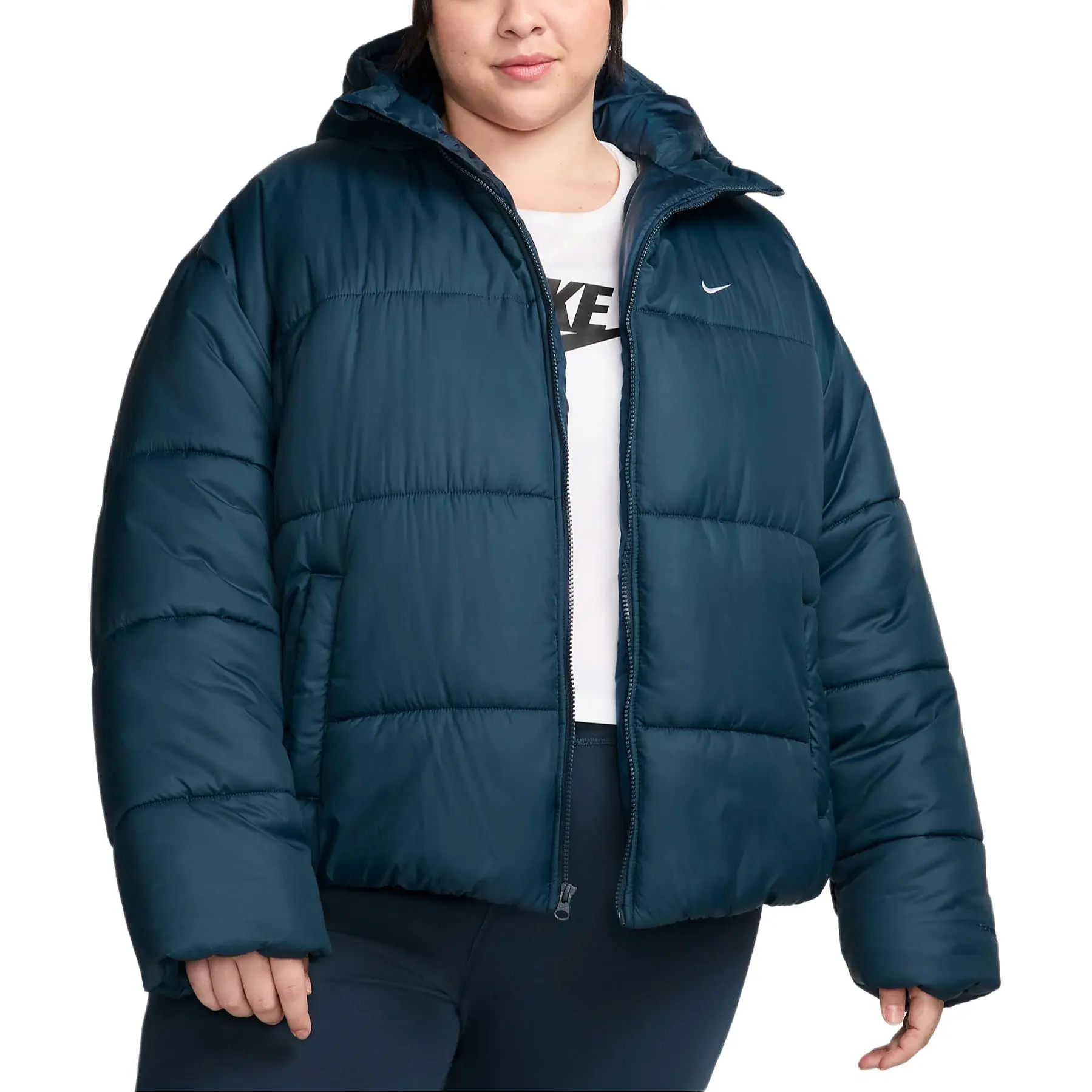 Nike Down Jackets Women's Military Arsenal Marine Blue/White - POIZON