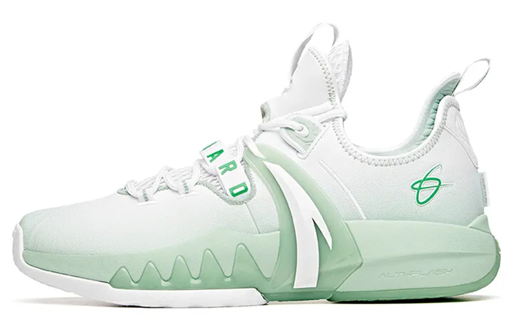 ANTA GH2 Basketball Shoes Men Low-Top ANTA White/Gouache Green - POIZON