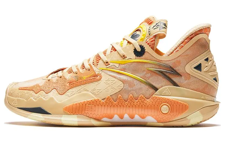 ANTA Shock Wave 5 Basketball Shoes Men High-Top Warm Sand/Apricot ...