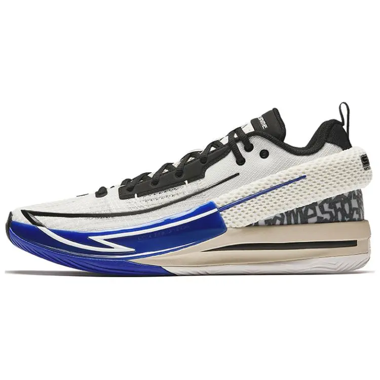 ANTA Frontier Basketball Shoes Men Low-Top Papyrus White - POIZON