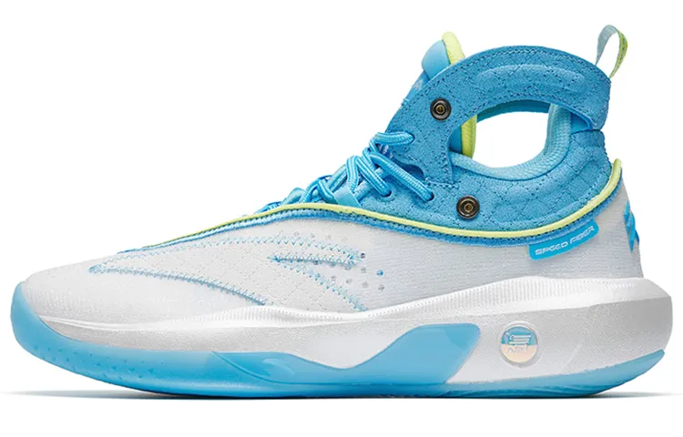 ANTA KT8 Basketball Shoes Men High Top ANTA White/Clear Spring Blue ...