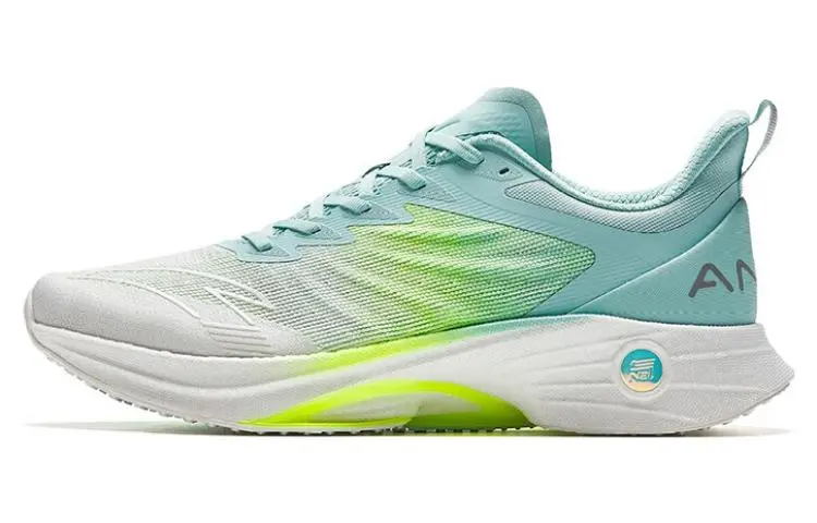 ANTA MACH 3.0 Running Shoes Men Low-Top White Green Clear - POIZON