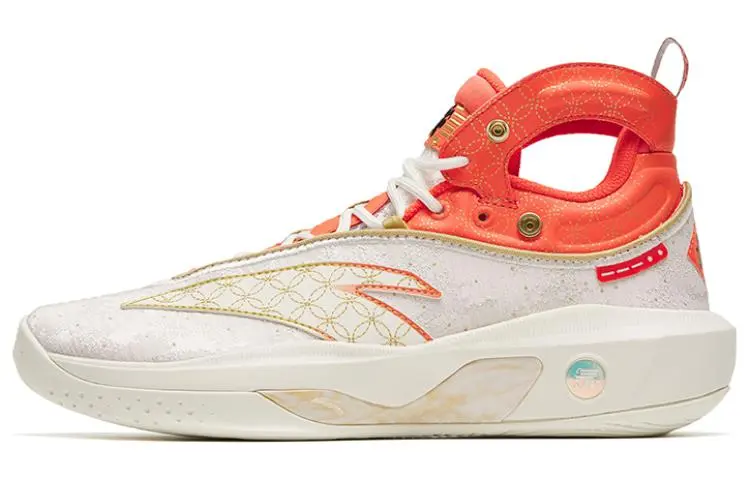 ANTA KT8 Basketball Shoes Men High-top Red/White US M 9