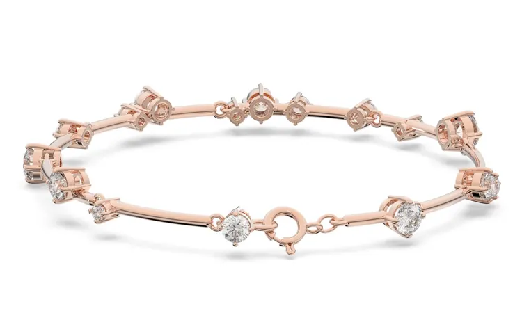 Swarovski Constella Bangles Women's Rose Gold - POIZON
