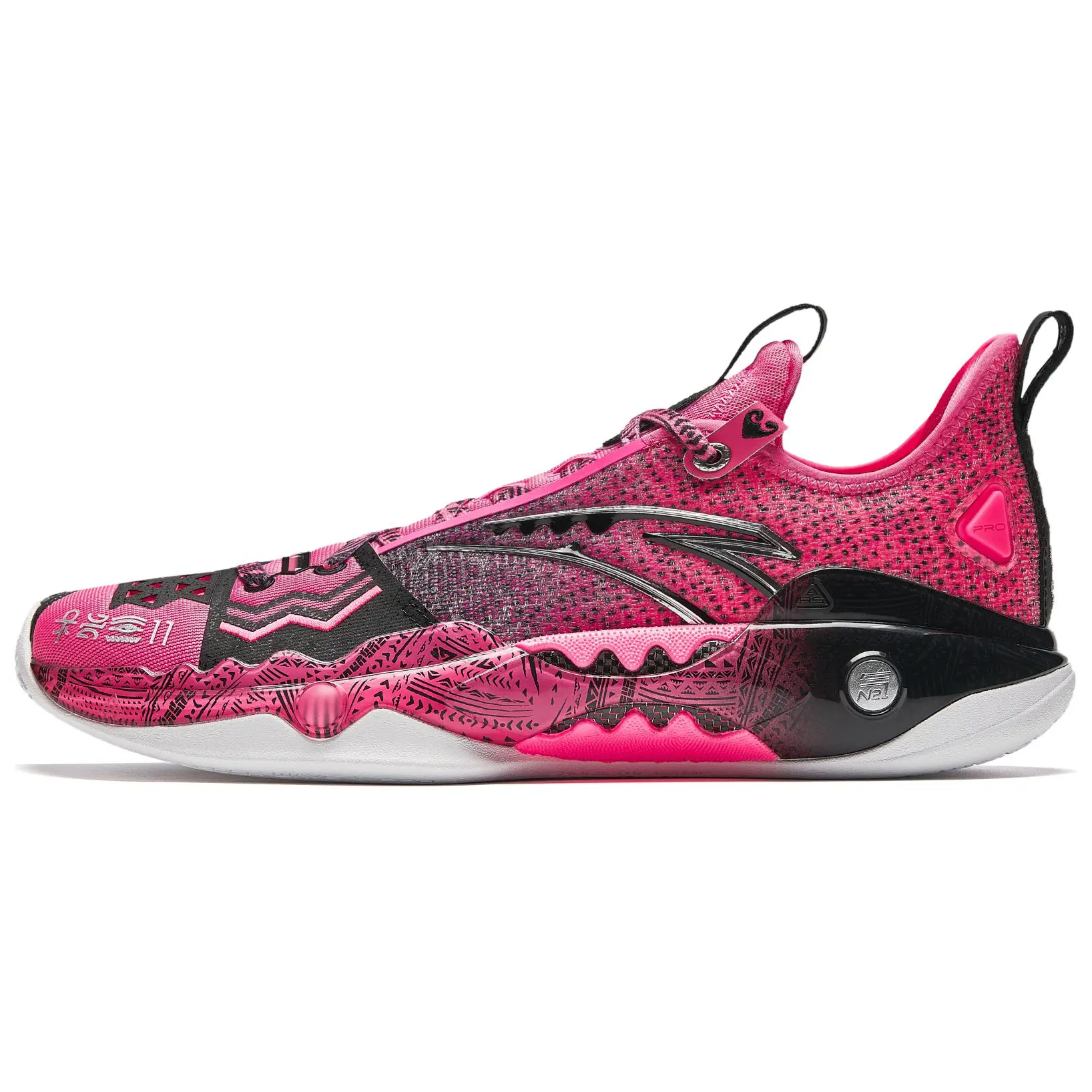 ANTA Frenzy 5 Pro Basketball Shoes Men Low-Top Fairy Guest Pink ...