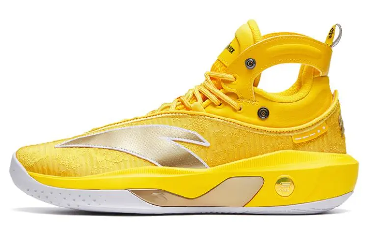 ANTA KT8 Basketball Shoes Men High-top Yellow - POIZON