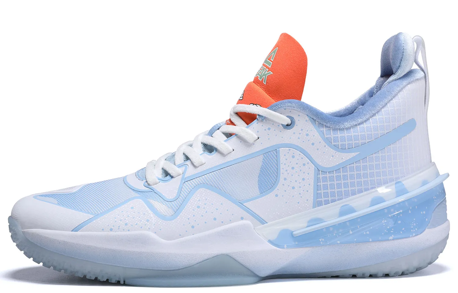 PEAK Flash 3 Basketball Shoes Men Mid-top Sky Blue / Great White - POIZON