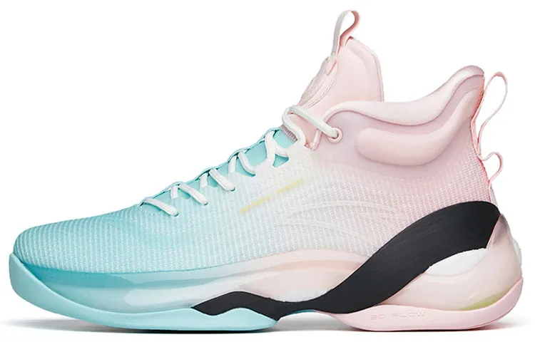 ANTA KT7 Basketball Shoes Men Low Top Light Blue/Apricot Blossom Pink ...