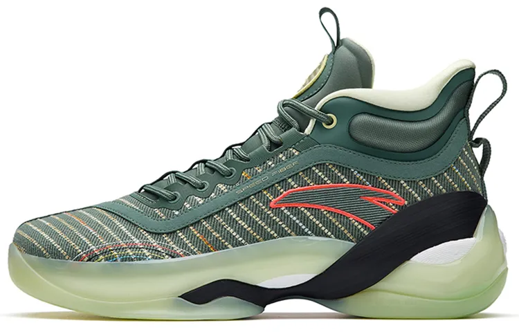 ANTA KT7 Basketball Shoes Men High-Top Orchid Green/Princess Green US M ...