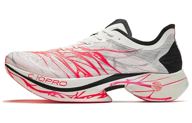 ANTA C10 Pro Running Shoes Men Low-top White/Red US M 10