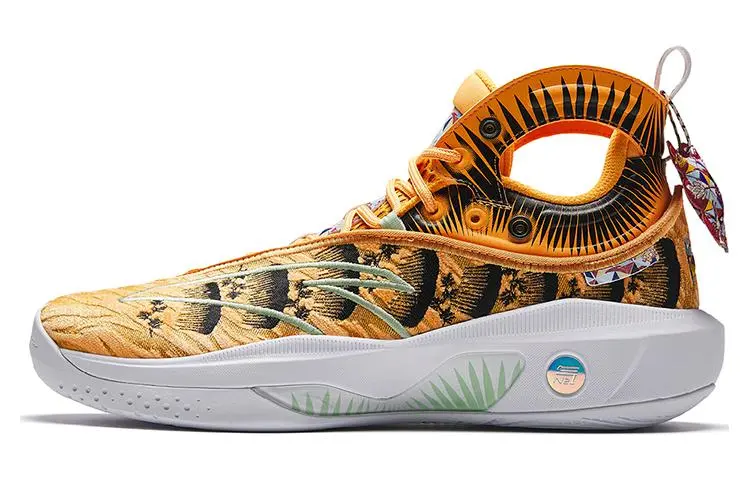 ANTA KT8 Basketball Shoes Men High-top Yellow/black - POIZON