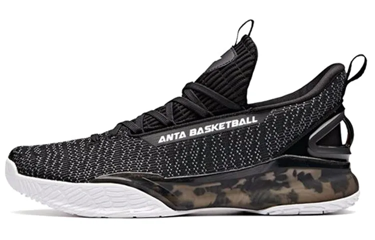 ANTA KT4 Basketball Shoes Men Low-Top Black/Cool Gray/ANTA White - POIZON