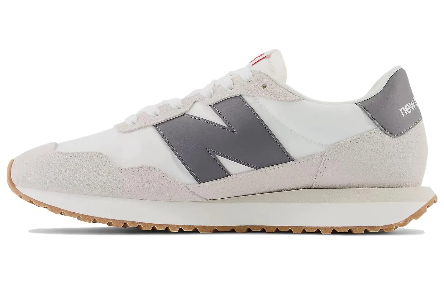 New Balance NB 237 Running Shoes Unisex Low-Top Gray White - POIZON
