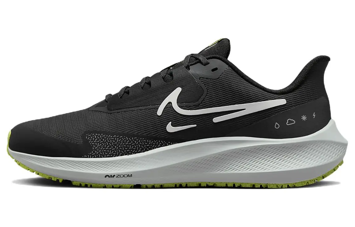 Nike Air Zoom Pegasus 39 Shield Black Dark Smoke Grey Volt - POIZON