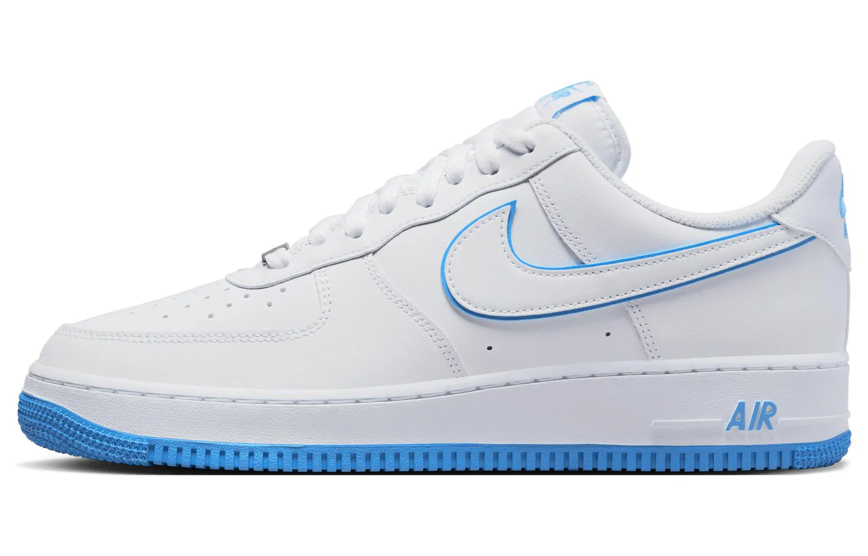 Nike Air Force 1 '07 Low White University Blue Sole - POIZON