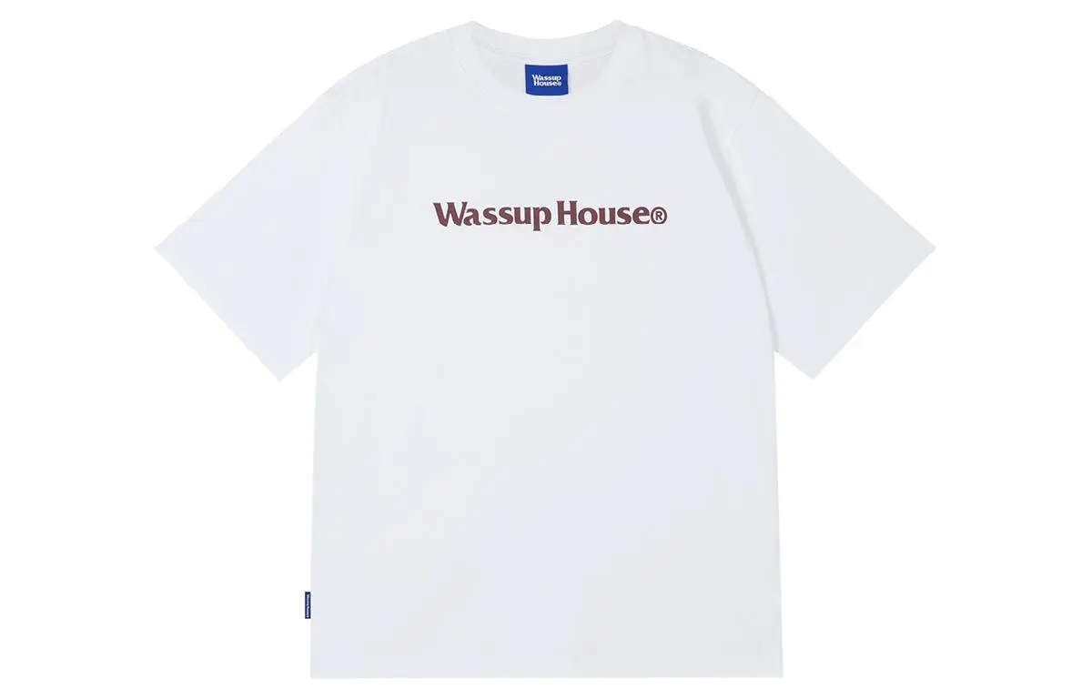 WASSUP Logo T-shirt Unisex - POIZON