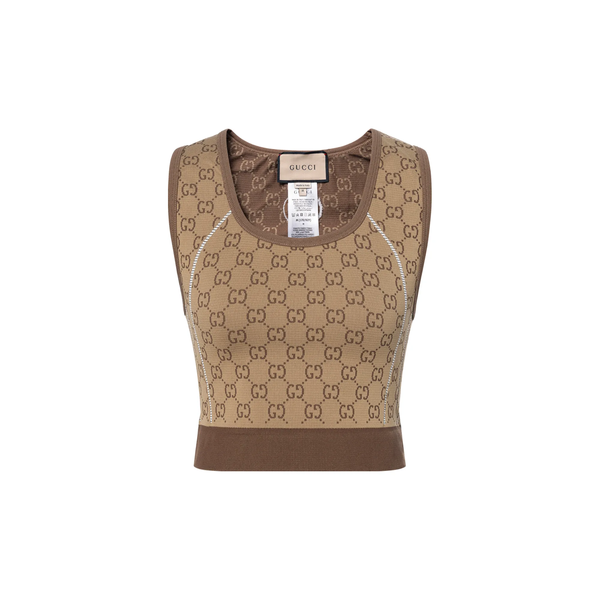 GUCCI Tank Tops Women's Brown - POIZON