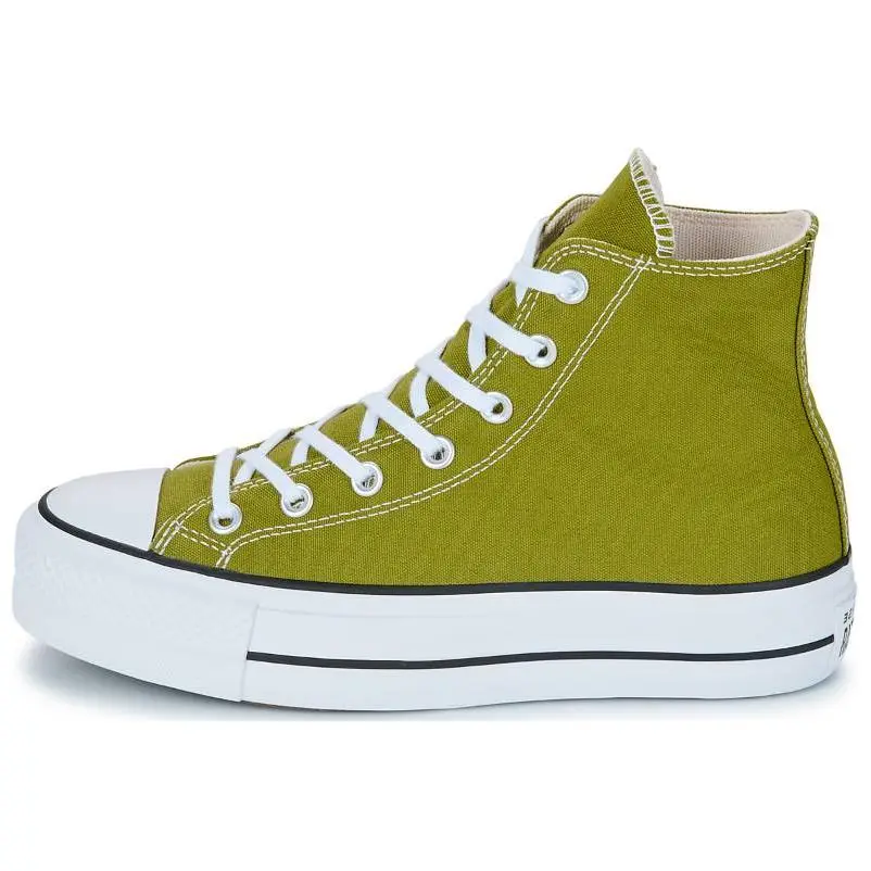 Converse Chuck Taylor All Star Canvas Shoes Women's Mid-Top Green White ...