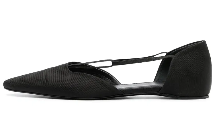 Toteme T-bar Strap Leather Ballerinas - POIZON