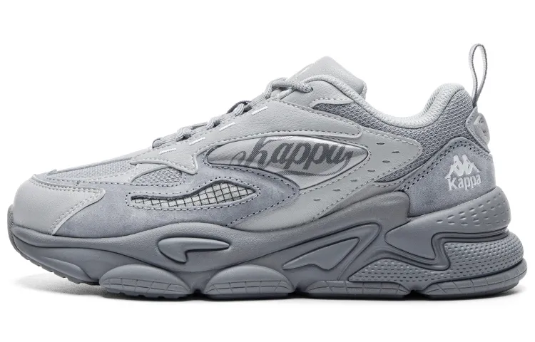 Kappa Series Chunky Sneakers Unisex Low Top Mineral Gray - POIZON