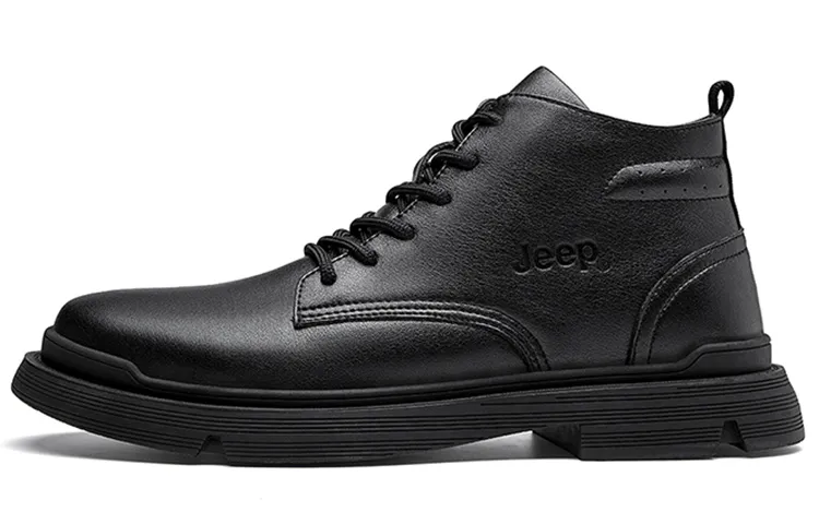 Jeep Martin Boot Men Black - POIZON