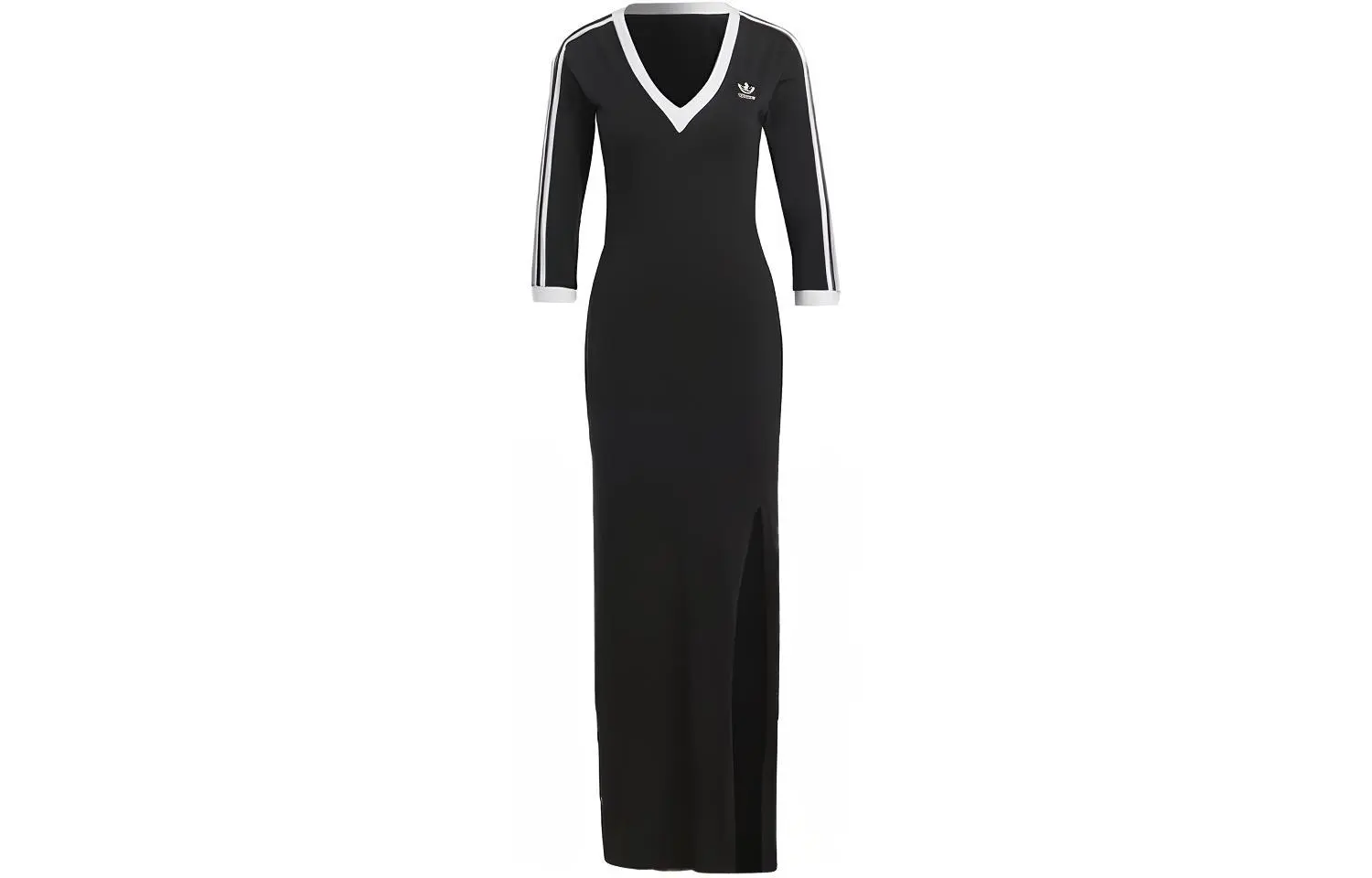 adidas originals Adicolor Classics 3-stripes Maxi Dress Black - POIZON