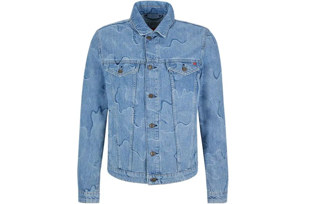 HUGO BOSS Denim Jacket Men Blue - POIZON