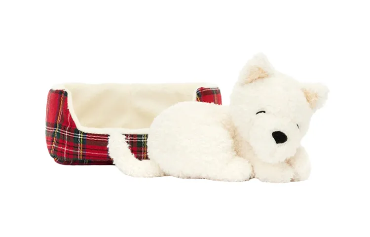 JELLYCAT Napping Nipper Westie Stuffed Animal - POIZON