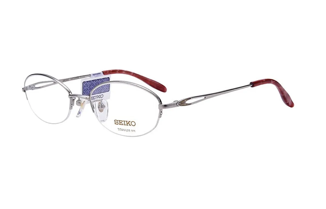 SEIKO Eyeglass Frames Unisex Silver - POIZON