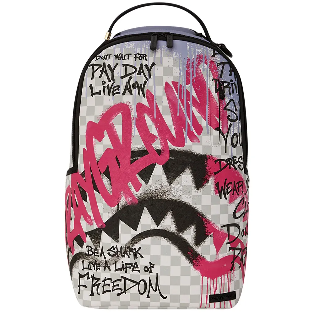 SPRAYGROUND PVC Backpack Unisex Raw White - POIZON