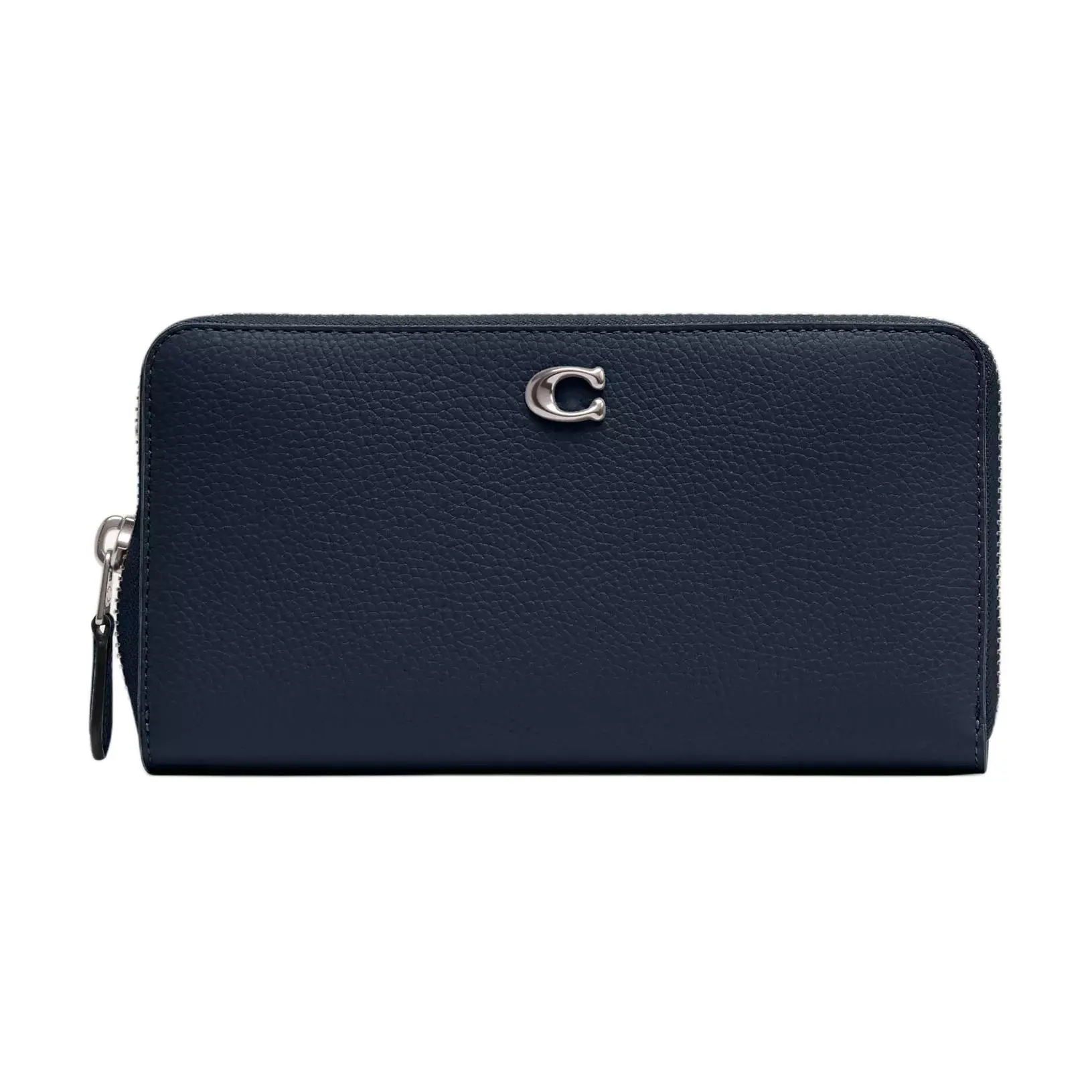 COACH Accordion Zip Wallets Dark Marine Blue - POIZON