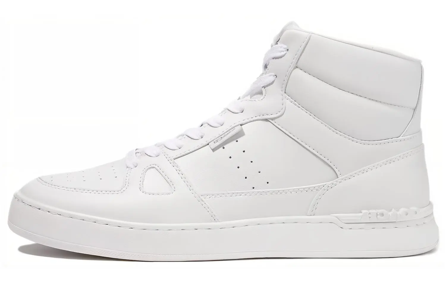 COACH Skateboard Shoes Men High-Top White Original Shoe Box Included US ...