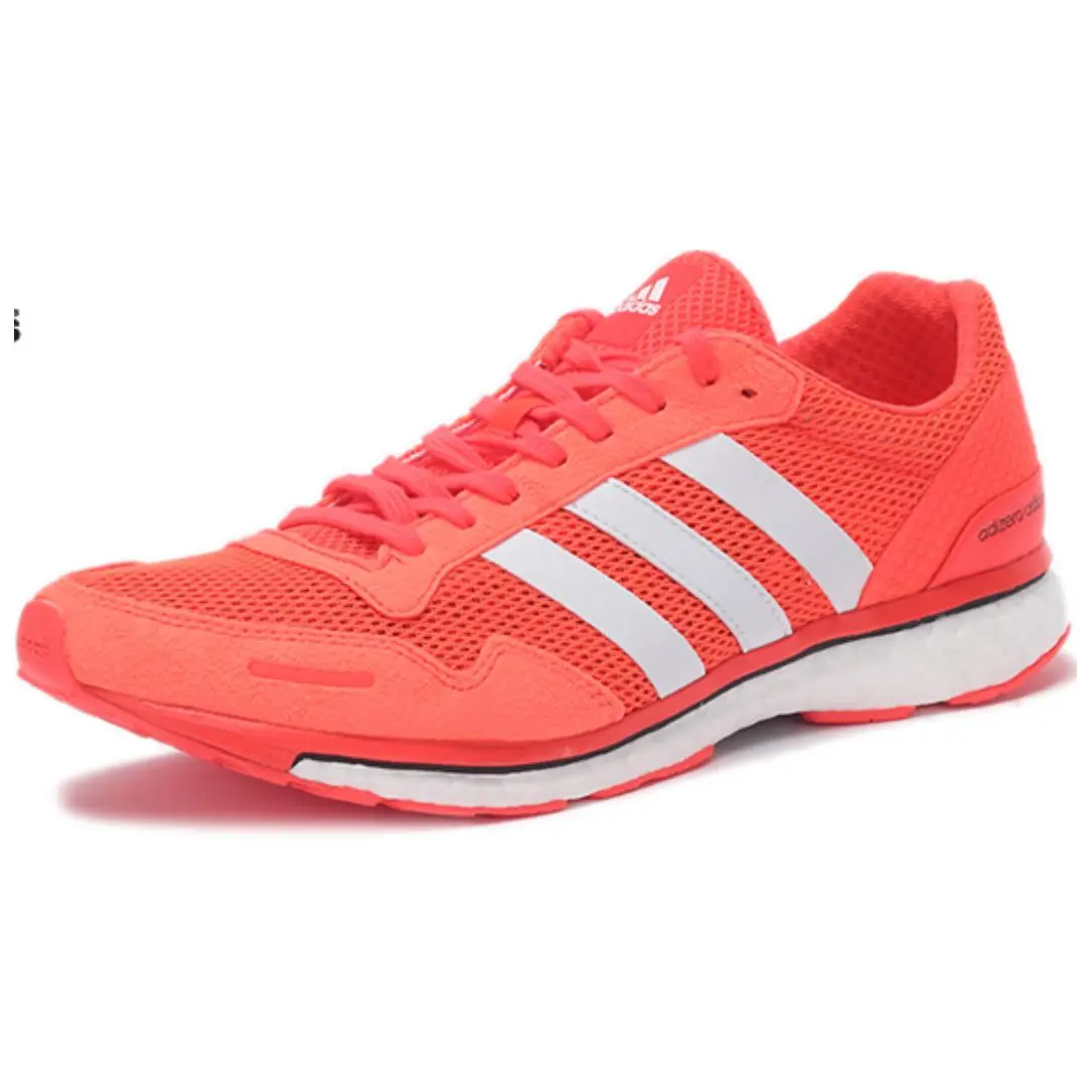 Adidas Adizero Adios SMC Running Shoes Unisex Low-Top Red Fluorescent ...
