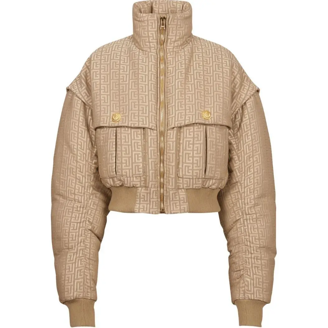 BALMAIN Labyrinth High Neck Puffer Jacket - POIZON